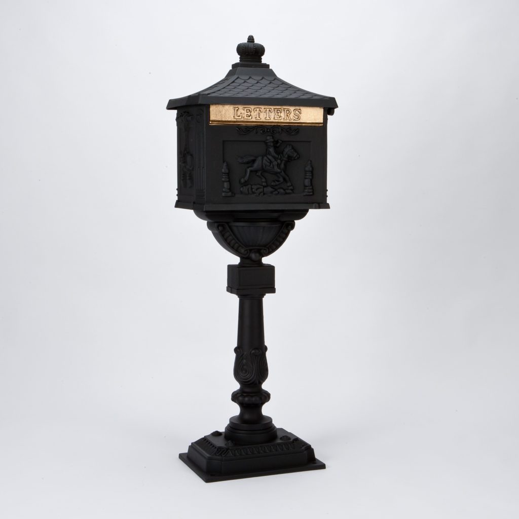 Aluminium Black Post Box – Harewood International Products Ltd